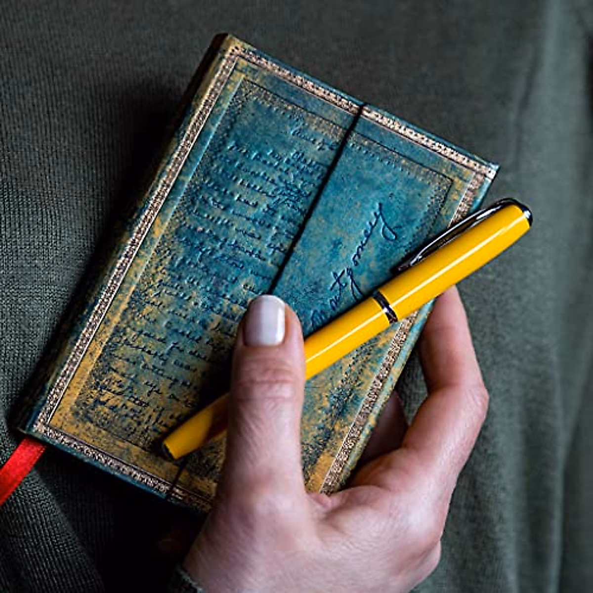 ZenZoi Yellow Fountain Pen Fine Nib - Luxury Pen For Women Men W/Schmidt Quality Tip. Refillable Smooth Writing Pen For Journaling, Drawing. Stylish High End Gift Box W/Ink Converter & Ink Cartridge