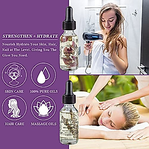 NP NATURES PHILOSOPHY Lavender Rose Multi Use Body Oil 2 Pack Natural and Organic Essential Oil for Face, Body, Nails Care and Massage - 30ML