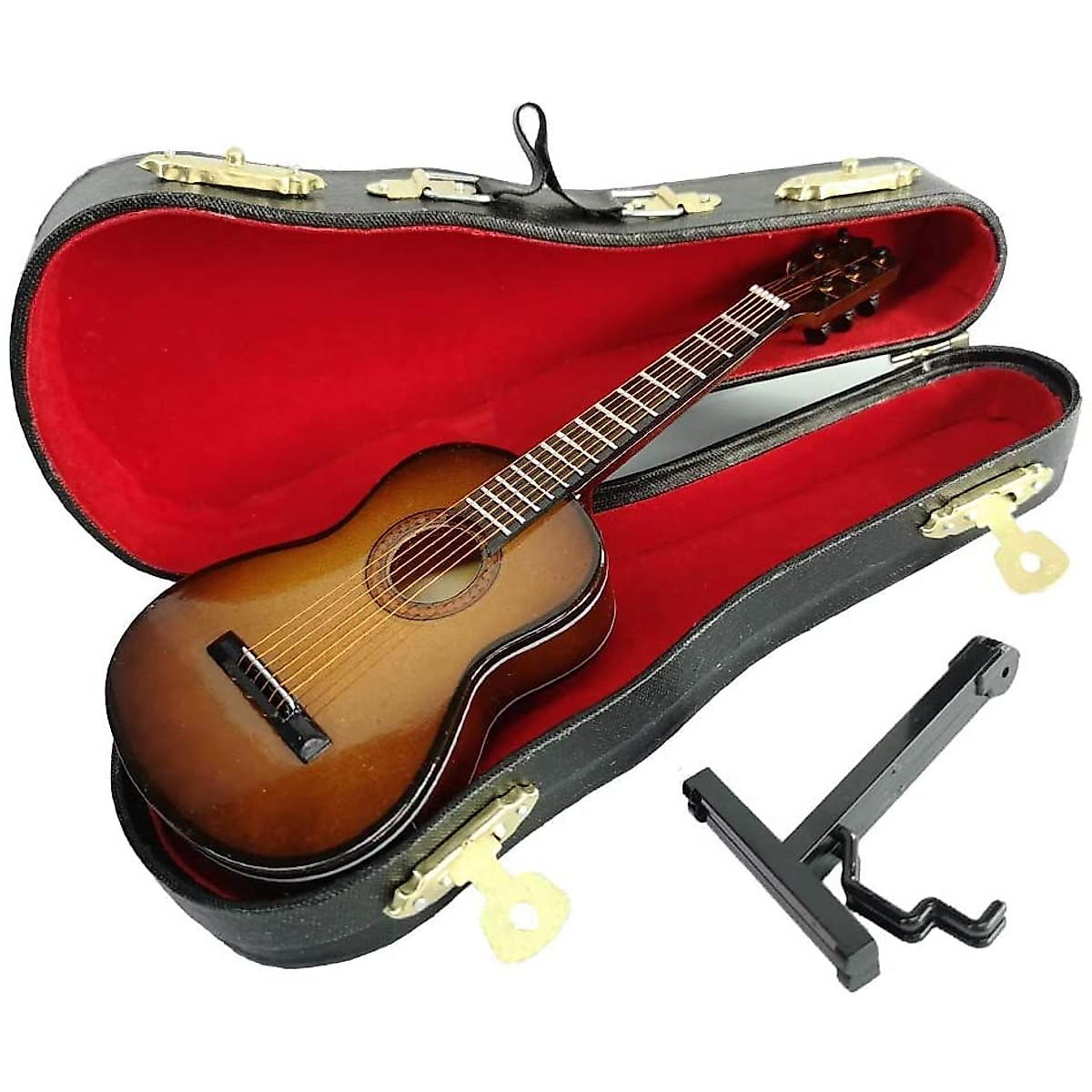 ALANO Miniature Guitar model Decorative Ornament, Music Instrument Ornament Home Decoration (G-C-16-S)