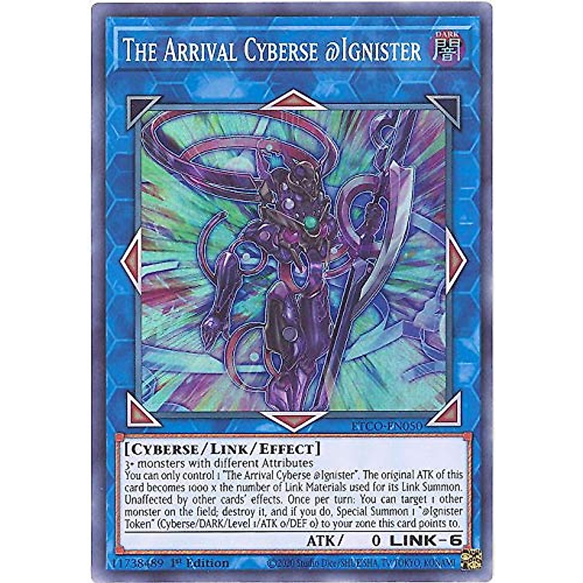 The Arrival Cyberse @Ignister - ETCO-EN050 - Super Rare - 1st Edition