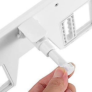 Absbidet Attachment for Toilet, Double Knob Toilet Bidet with Self Cleaning Function, Simple Installation ABS Attachment Single Nozzle Bidet for 2 Piece Toilet(G1/2)