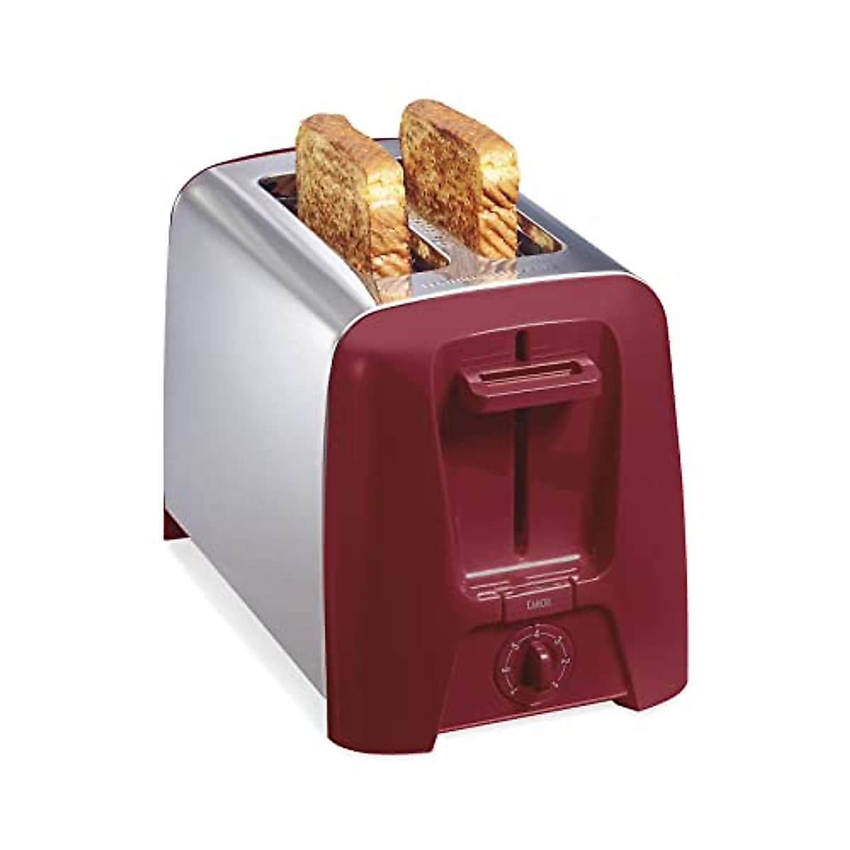 Hamilton Beach 2 Slice Toaster with Extra Wide Slots, Shade Selector, Auto-Shutoff, Cancel Button and Toast Boost, Red