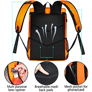FORICH Soft Cooler Backpack Insulated Waterproof Backpack Cooler Bag Leak Proof Portable Small Cooler Backpacks to Work Lunch Travel Beach Camping Hiking Picnic Fishing Beer for Men Women