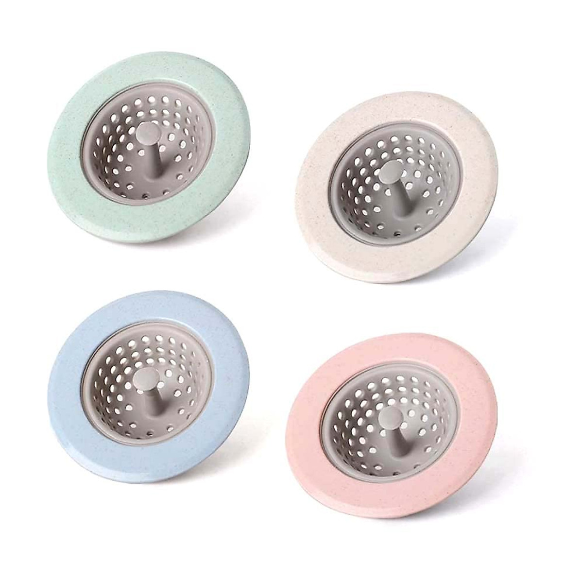 1PCS Silicone Bathroom Sink Drains Bathtub Strainers Kitchen Accessories,Blue