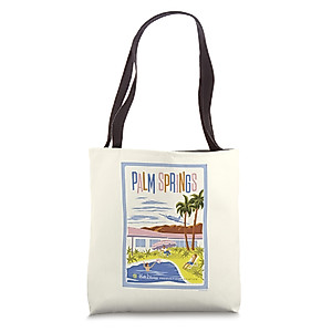Mickey Mouse One : Walt’s Plane - Travel Poster Palm Springs Tote Bag