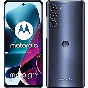 Motorola Moto G200 Dual-SIM 128GB ROM + 8GB RAM (GSM Only | No CDMA) Factory Unlocked 5G Smartphone (Stellar Blue) - International Version