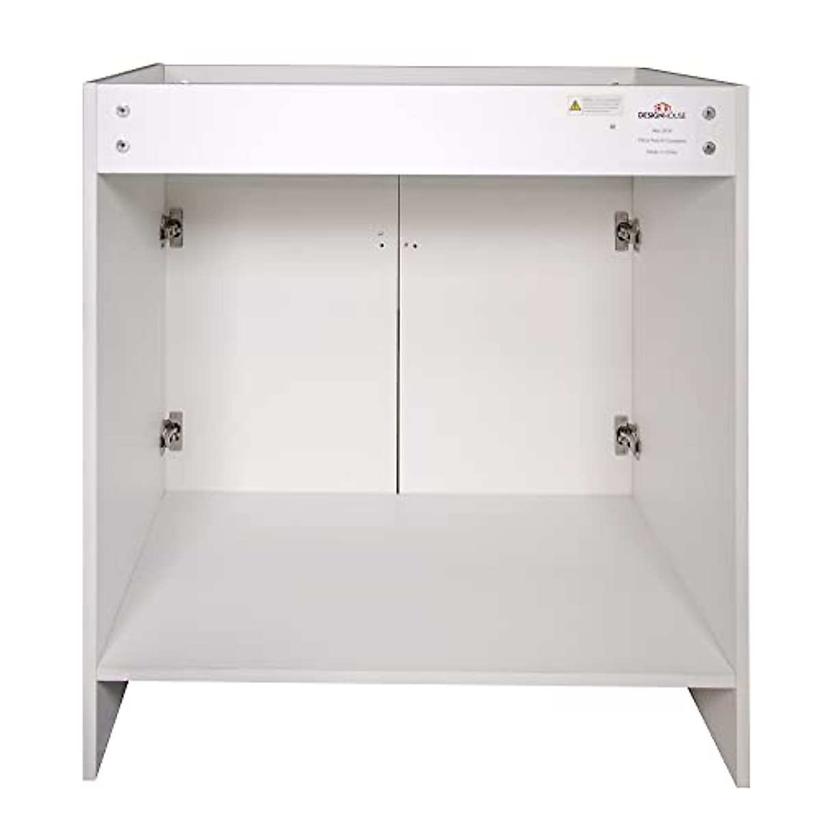Design House 597153 Wyndham Unassembled Bathroom Vanity Cabinet Without Top, 30 x 21/2 Door, White
