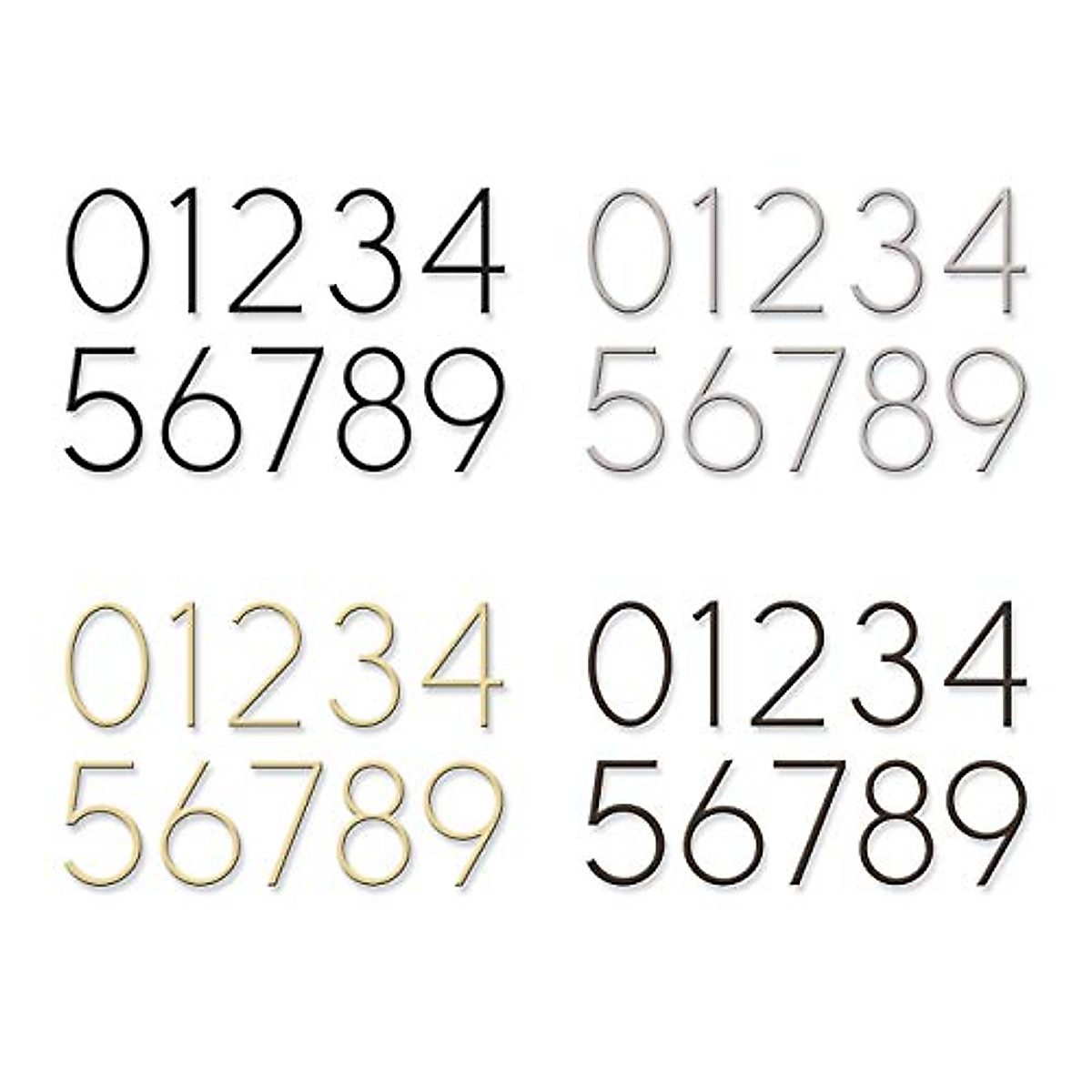 Distinctions 844709 Upgraded 5" Brushed Nickel 5" Floating House Number 9