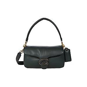 Coach Leather Covered C Closure Pillow Tabby Shoulder Bag 26 Amazon Green One Size