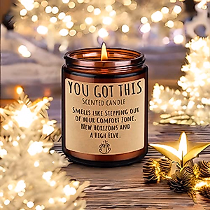 LEADO You Got This Candle - Encouragement Gifts for Women, Men - Funny Congratulations, New Job Gift, Promotion Gift, Graduation Gifts for Her, Him - Mothers Day, Inspirational Gifts for Women Friends