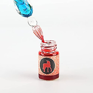 mancola Glass Dipped Pen Ink Set Handmade Crystal Calligraphy Pen with 12 Colorful india ink for Art, Signatures, Drawing, Decoration, Calligraphy Kits for Beginners Ma-13