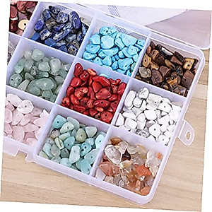 COHEALI Ornament Kits Set Decorative Beads Gem Beads Beads Crystal Beads Heart Charm Jewelry Making Findings Natural Beads Kit Hallow Bead DIY Beads Suite Gemstone Beads Beadwork Tibet