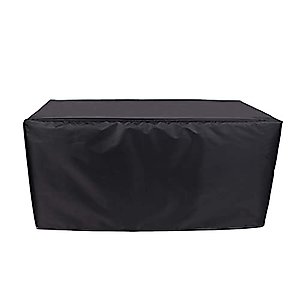 RGRE 48x24x29 in Patio Furniture Cover Waterproof Black, Outdoor Patio Table Covers Rectangular, Garden Furniture Covers Windproof & UV Protection, Outdoor Furniture Cover Set