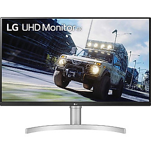 LG 32UN550-W 32" UHD 3840x2160 VA HDR10 AMD FreeSync Dual Monitor Bundle with Deco Gear Mechanical Gaming Keyboard RGB Back Lighting + Large Extended Pro Gaming Mouse Pad