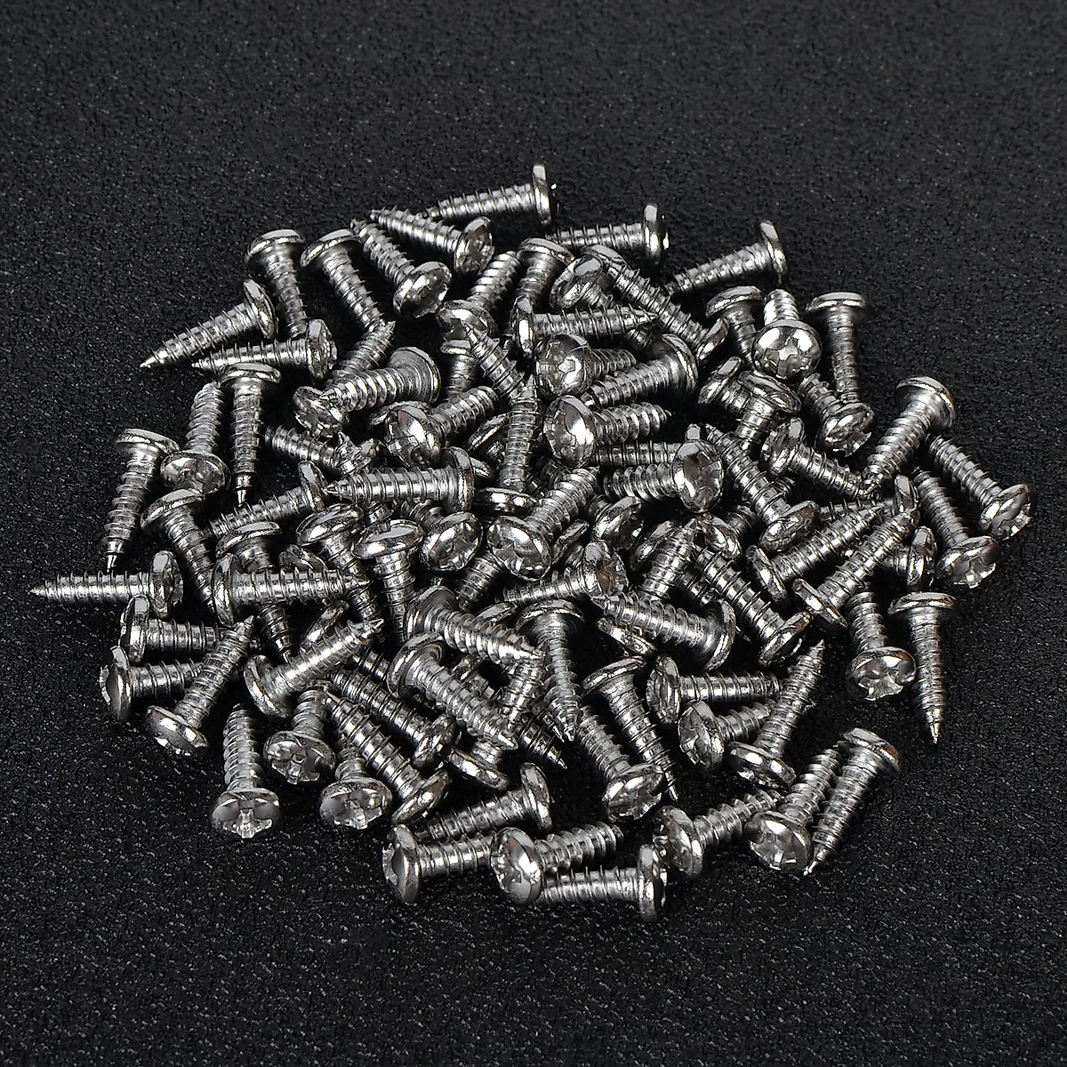 Jigreat #6 x 1/2" Pan Head Wood Screws Stainless Steel 304 (18-8) Phillips Drive 100 Pieces Round Head Full Thread SS Screw