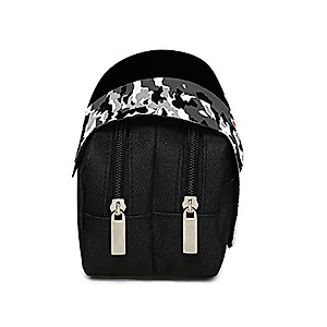 GUTUQCIO Black Camo Pencil Case Large Capacity Pencil Bag Multifunction Portable Pencil Pouch Holder Box for Teens Adults Gifts -2