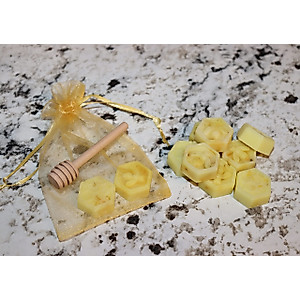 Honeycomb Honey Bee Baby Shower Favors - Birthday Party Goats Milk & Honey Scent Soaps Gender Reveal Party Pack of 20