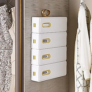 ACGrade Underwear Organizer,Wardrobe Wall Mounted Sock and Underwear Organizer,Closet Organizers,Underwear Organizer for Women(4pcs),38*8*12cm