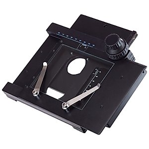 AmScope GT100 X-Y Gliding Table - Manual Stage For Microscopes, Black