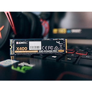 Emtec 500GB X400 Power Pro M.2 2280 PCIe Gen 4.0 x4 Internal Solid State Drive (SSD) ECSSD500GX400