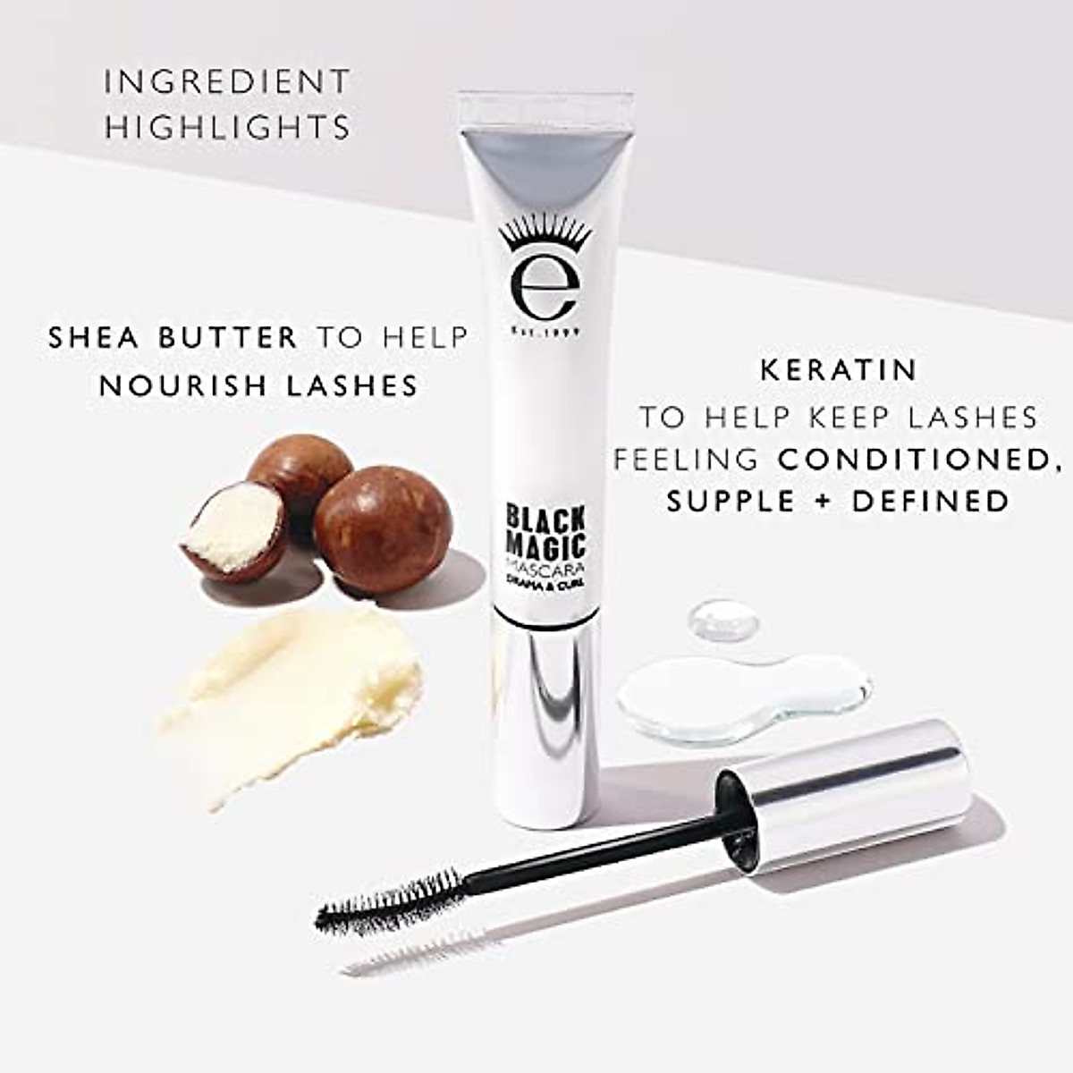 Eyeko Black Magic Mascara, Intense Black - for Volume & Length - Nourishing with Keratin & Shea Butter 8ml