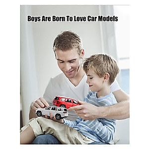 MING ZHEN Toy car Model 1/24 for Volkswagens T1 Alloy Pickup Bus Car Model Diecast Retro School Bus Car Trailer Kids Toy Gift (Color : D4)