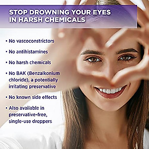 Similasan Allergy Eye Relief Eye Drops 0.33 Ounce Bottle, for Temporary Relief from Red Eyes, Itchy Eyes, Burning Eyes, and Watery Eyes, 2 Count