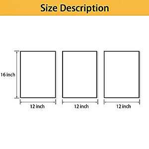 Pacimo 3 Pieces Canvas Art Wall Decor Full Moon Halloween Pictures Black and White Wall Art Painting Prints on Canvas Modern Artwork Stretched and Framed Ready to Hang - 12" x 16" x 3