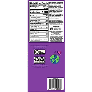 Annie's Organic Cheddar Bunnies Baked Snack Crackers, 12 oz., 12 Pouches (Pack of 4)