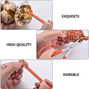 Hemoton 5Pcs Set eat crab set lobster crab leg crab crackers shrimp cleaner seafood nut plier crab eating tools crab pliers crab nut shrimp deveiner crab picks crab claw Stainless steel pp