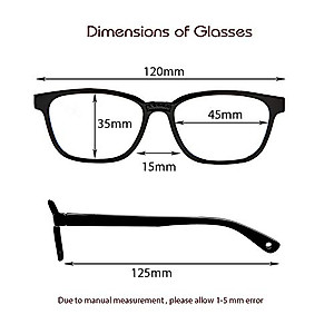 Braylenz Blue Light Glasses for Kids Boys Girls,TR90 Frame,UV Protection,Age 3-10 ，blue Screen Kids Glasses for Computer,Reading