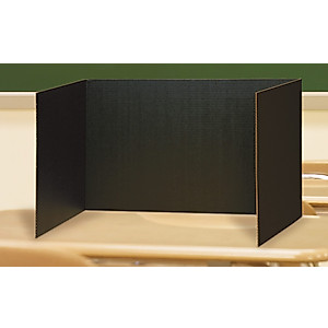 Pacon Privacy Boards, Black, 48" x 16", 4 Boards (3791)