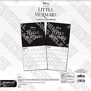 2024 Disney The Little Mermaid (Live Action) Wall Calendar