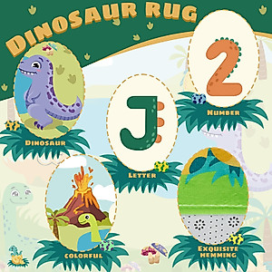 Kids Rug for Playroom,59 X 39.3 Inch Dinosaur Kids Play Mat ABC Classroom Rug,Non-Slip Cute Alphabet Rug Soft Kids Floor Mats Carpet,Toddler Baby Playroom Mat for Kids Room Classroom Playroom
