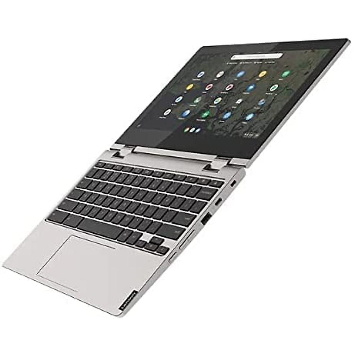 Lenovo C340 11 Convertible 2-in-1 Chromebook, Intel Celeron N4000, 4 GB RAM, 32GB eMMC, 11.6-inch HD Touch Screen Display, Chrome OS, 802.11ac, Bluetooth, Platinum Grey, W/Silmarils Accessories