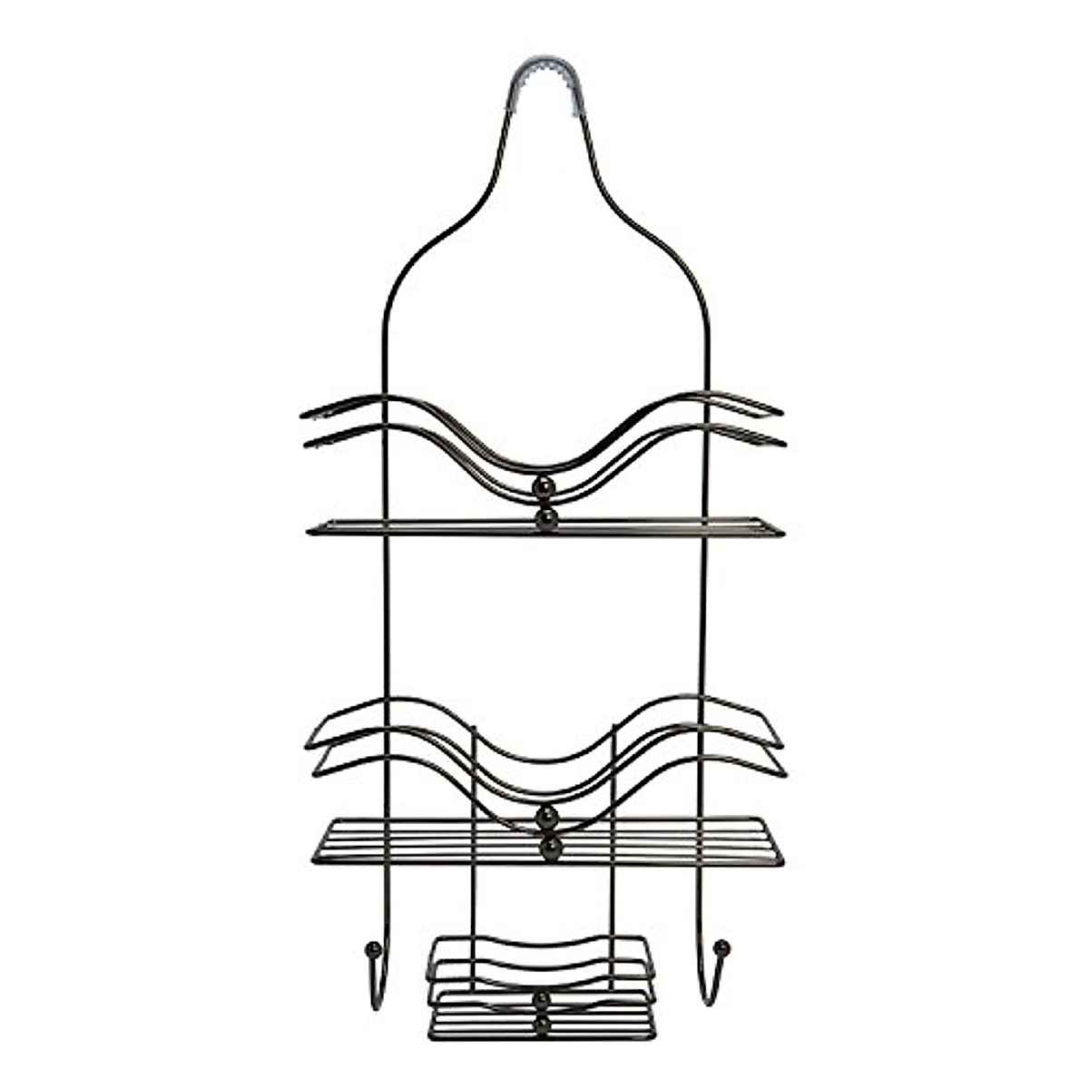 Simplify Bath Bliss Ocean Design Shower Caddy in Black Onyx