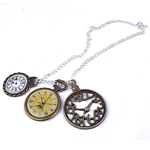 BronaGrand 20pcs Mixed Antiqued Bronze Charms Clock Face Charm Pendant, DIY Crafts, Gears, Jewelry Making, Steampunk Pendants