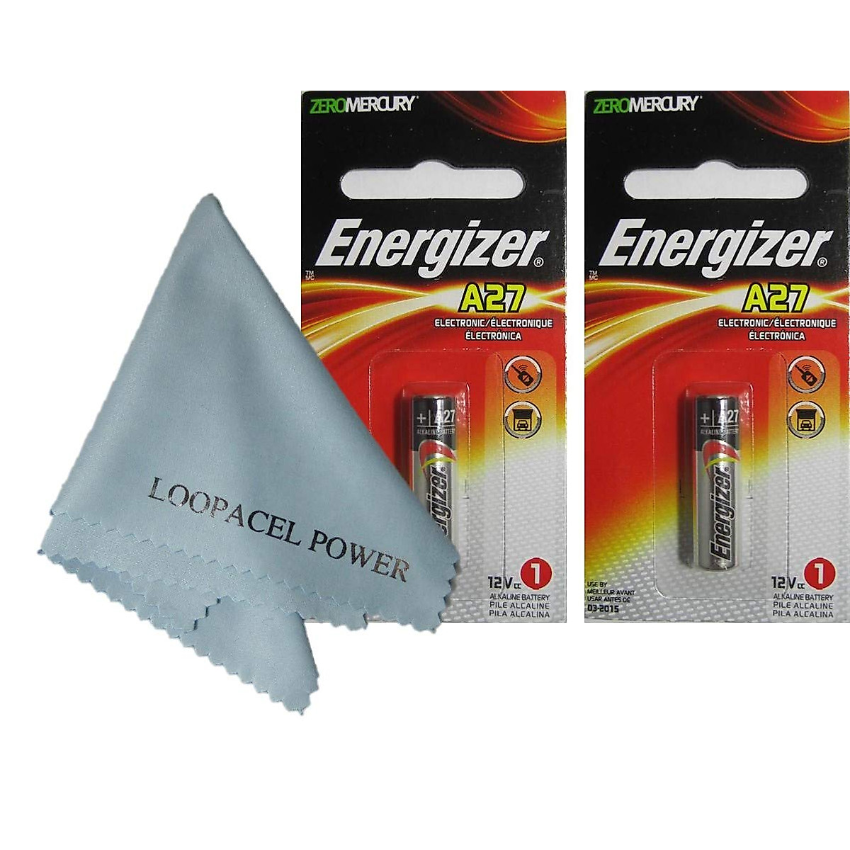 Pack of 2 x 27A A27 G27A B-1 L828 CA22 GP27A Battery 12V