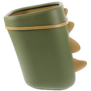 Amosfun Garbage Can Accesorios para Autos Girly Office Decor Lovely Trash Bin Mini Trash Can Kids Room Decor Office Desk Decorations Mini Toy Pen Holder Man Plastic Household
