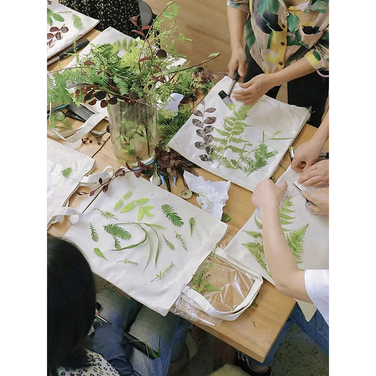 Leaves Dye Kit Natural Plant Dyeing Tool Kit for Fabric Cloth, All-in-1 Kit for Beginners, Adults and Kids