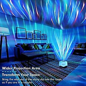 Seianders Star Projector Night Light, 4 in 1 Galaxy Projector for Bedroom, Northern Lights Aurora Projector Bluetooth Speaker & White Noise, Night Light Projector for Kids, Adults, Party, Room Decor