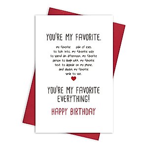 Ulbeelol Birthday Card, 5.3 x 8 inch, Printed on 300gsm Paper, Cute Design, Envelope Included
