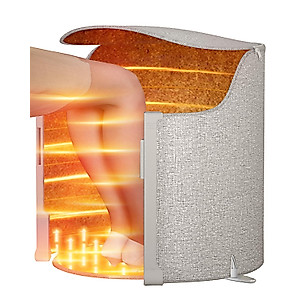 Under Desk Heater, Electric Foot Warmer for Office & Home, Portable Space Heater with Heated Floor Mat, Radiant Heater Indoor Use for Foot Leg, Quiet Foot heater with Thermostat and Timer UEMUSI