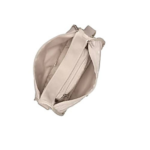 LeSportsac Driftwood Everyday Zip Tote Handbag/Travel Bag, Style 3867/Color R082, Neutral Buff Color, Favorite Lightweight Ripstop Nylon in New Environmentally Conscious Recycled Material