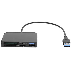 VINGVO Taidda- Card Converter, Portable Automatic Identification Aluminum Alloy Small Size Card Adapter, Plug and Play for Desktop Laptop