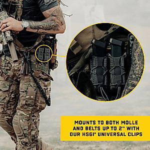 High Speed Gear® - Pistol Taco® MOLLE Mag Pouch, Police Gear & Military Gear, Tactical Magazine Pouch for Professionals (Black)