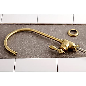 Kingston Brass KS5197TAL Tudor Single-Handle Water Filtration Faucet, Brushed Brass