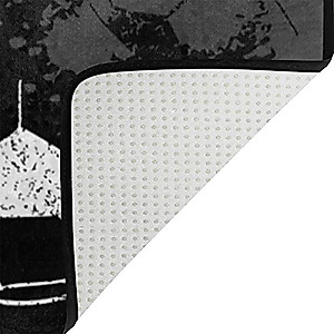 ALAZA Abstract Football Soccer Ball Watercolor Area Rug Rugs for Living Room Bedroom 7' x 5'