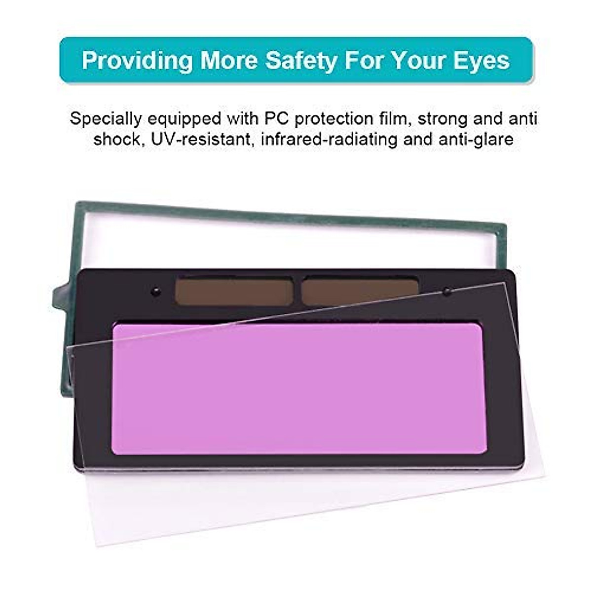 Solar Auto Darkening Welding Goggles, Welder Glasses, Safety Protective Welder Mask Helmet with Adjustable Shade, Eyes Goggles Mask Anti-Flog Anti-glare Goggles-Black