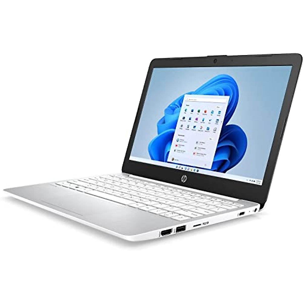 HP Stream Laptop 11-AK0053DX 11.6" Intel Celeron N4120, Intel UHD Graphics 600, 4GB DDR4 RAM, 64GB eMMC, Windows 11 Home in S Mode, Diamond White (Renewed)